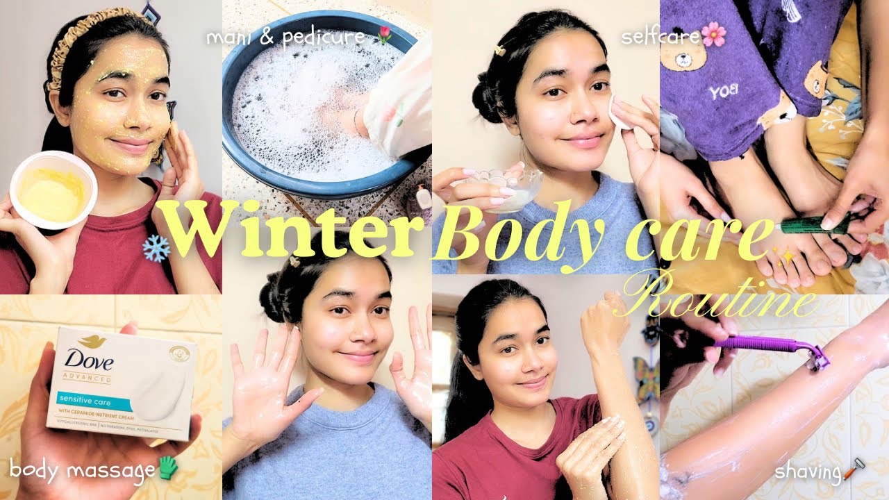 Winter Body Care Routine ️🌷 DIY remedies, Pedicure, Manicure & Selfcare ...
