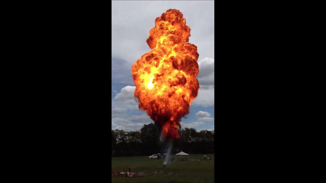 12" 10gal Gasoline Fireball PGI 2013 - YouTube
