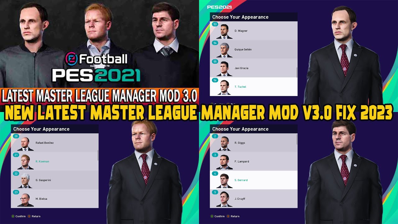 NEW LATEST MASTER LEAGUE MANAGER MOD V3.0 FIX 2023 || ALL PATCH ...