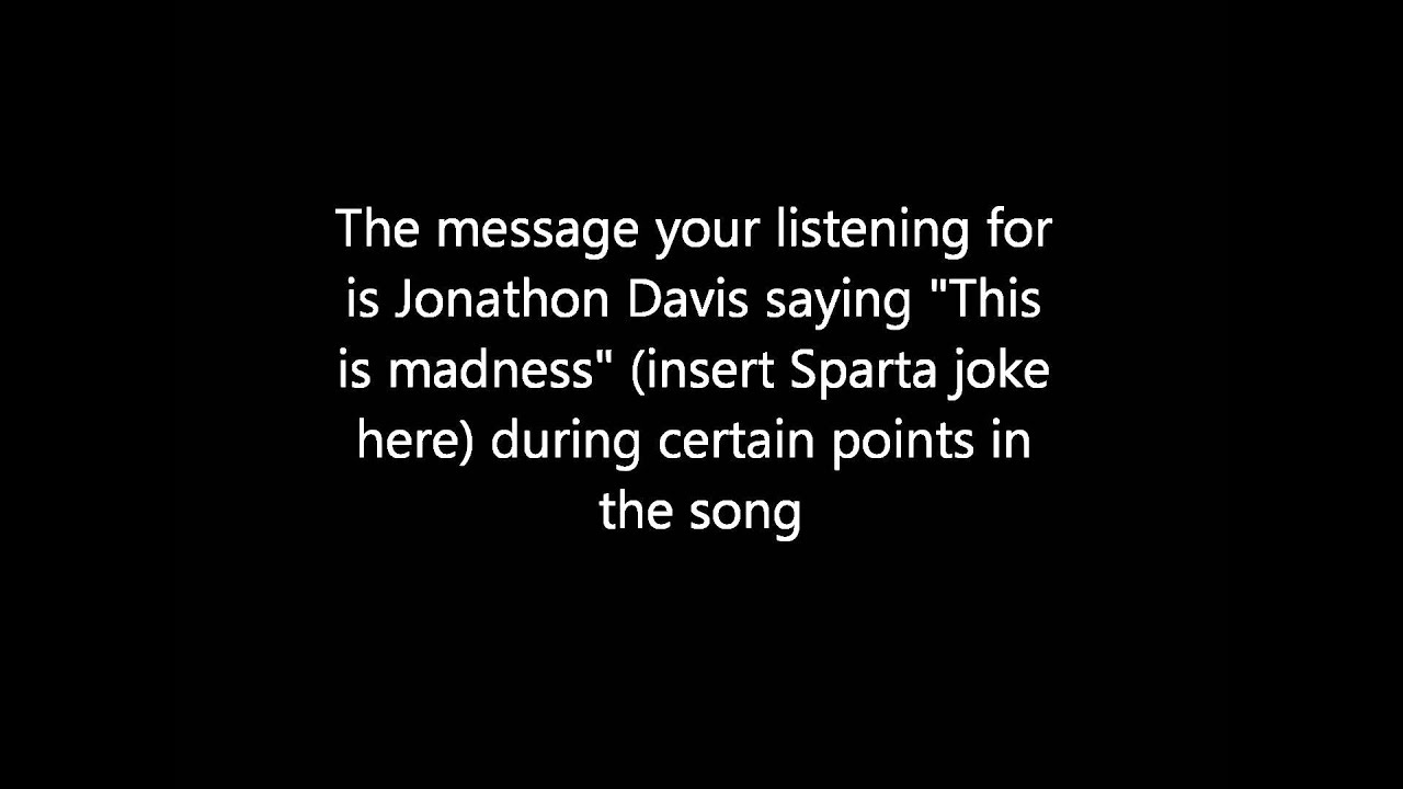 Korn - Shoots and Ladders backwards (Secret message) - YouTube