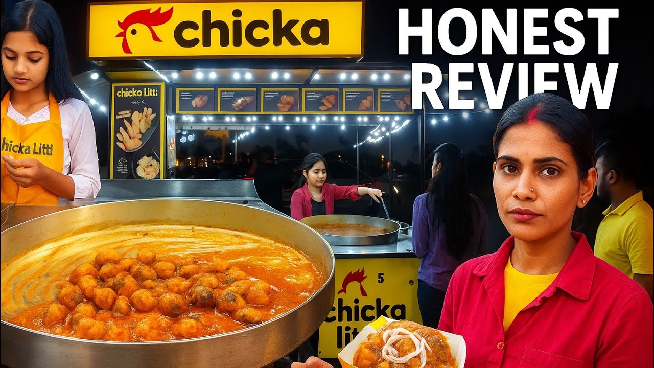 An Honest Review of Chicka Litti Patna 2025| patna food vlogs| Litti ...