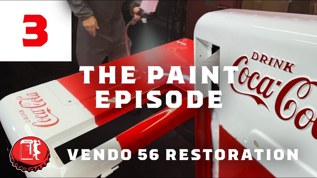 How to get Crisp Paint Lines | Vendo 56 Coca-Cola Machine Restoration ...