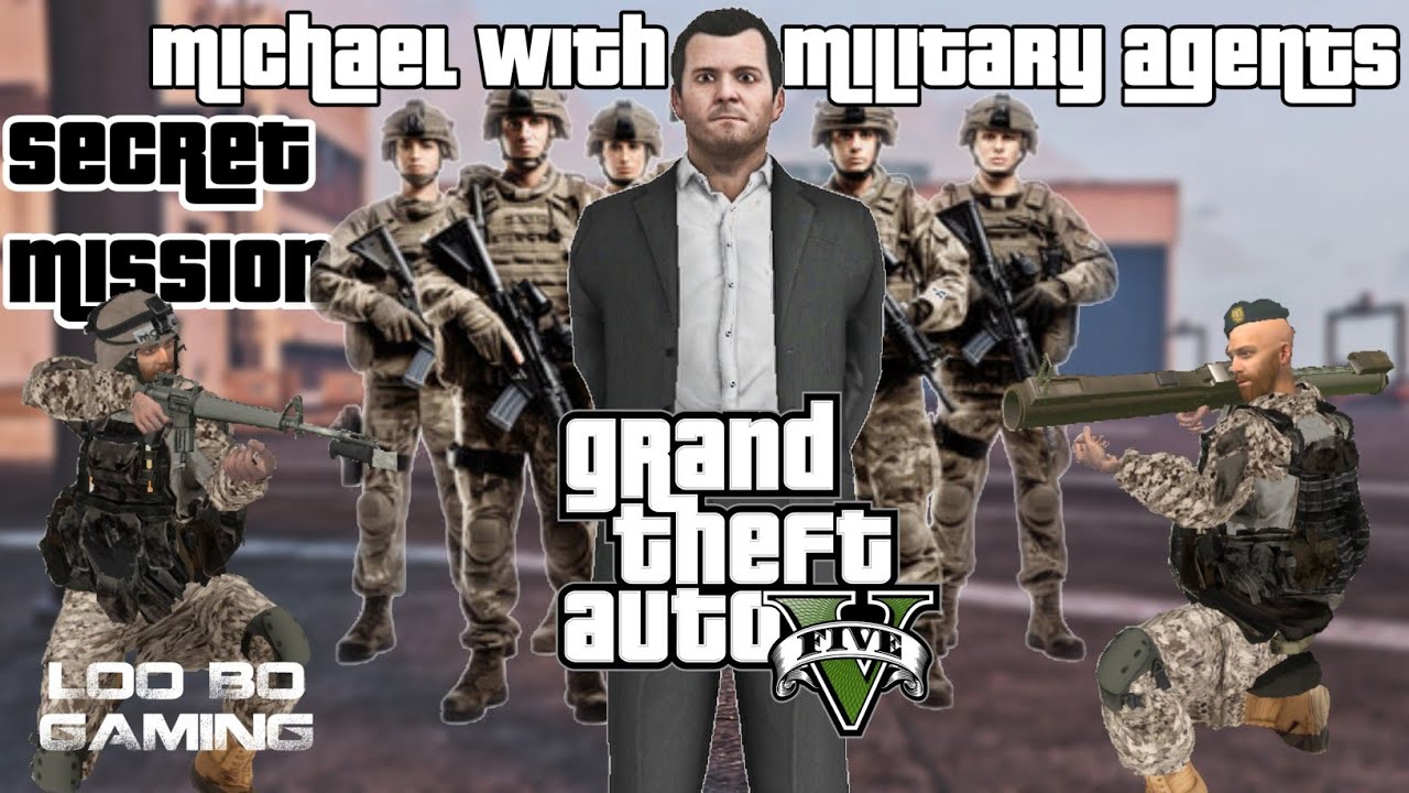 Michael with Military agents | Secret ending mission | GTA 5 | Mission ...