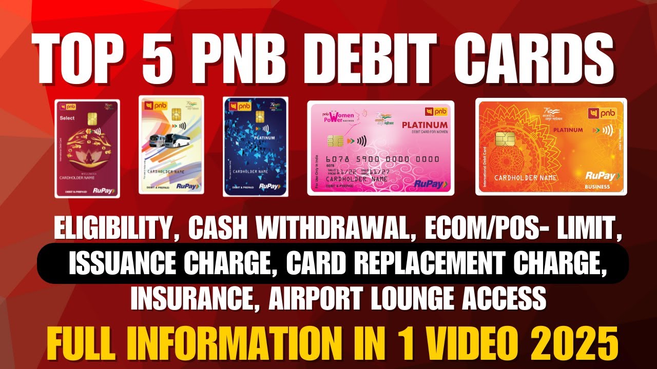 Top 5 Pnb Debit Cards Cash Withdrawal Fees & Charges पूरी जानकारी हिंदी ...