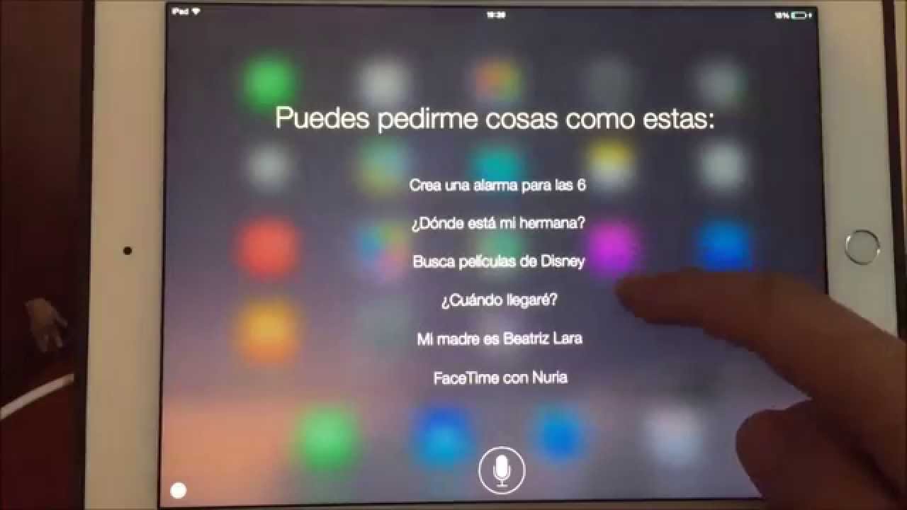 Como funciona Siri el asistente por voz del ipad y iphone - YouTube