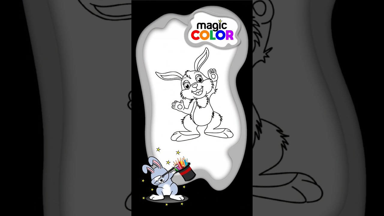 How to Draw Rabbit - Magic Color - YouTube