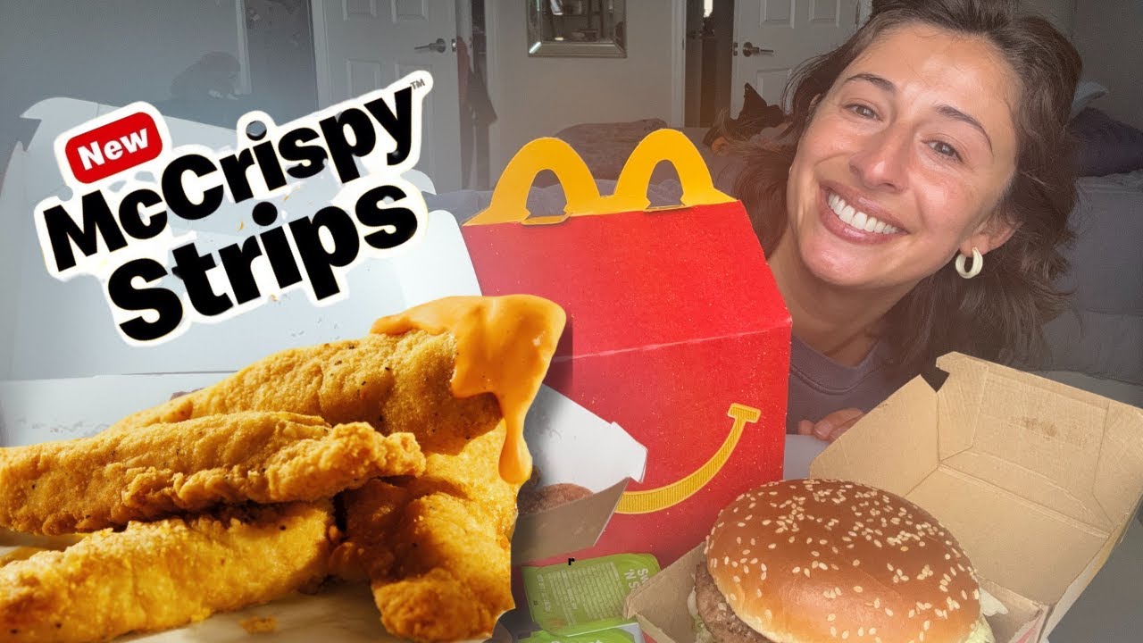 Trying McDonald's NEW McCrispy Strips !!!! - YouTube