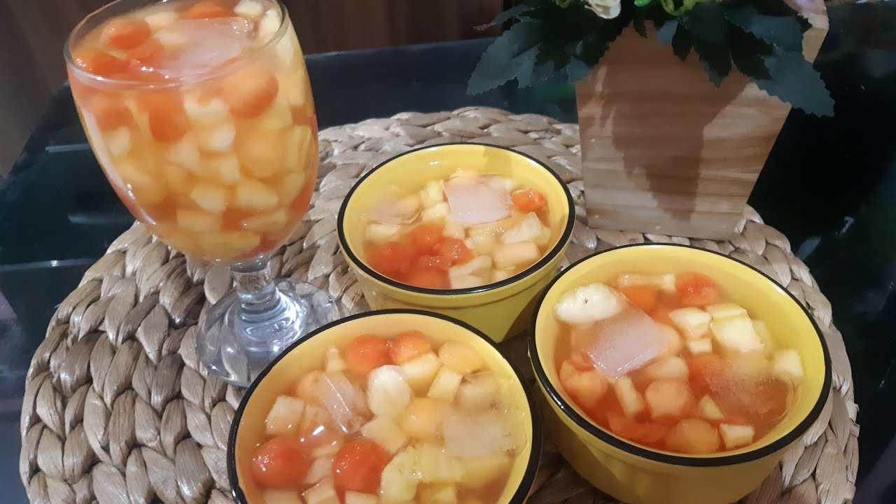 MINUMAN UNTUK BERBUKA PUASA ES COCKTAIL BUAH // DISH FOR IFTAR FRUIT ...