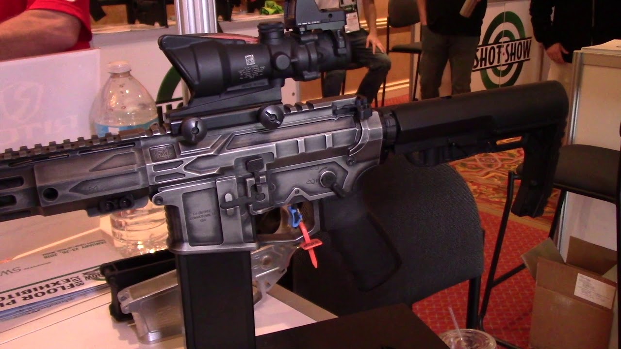 F4 Defenese AR-15 Style 6.4 lb .308 Rifle - SHOT Show 2018 - YouTube