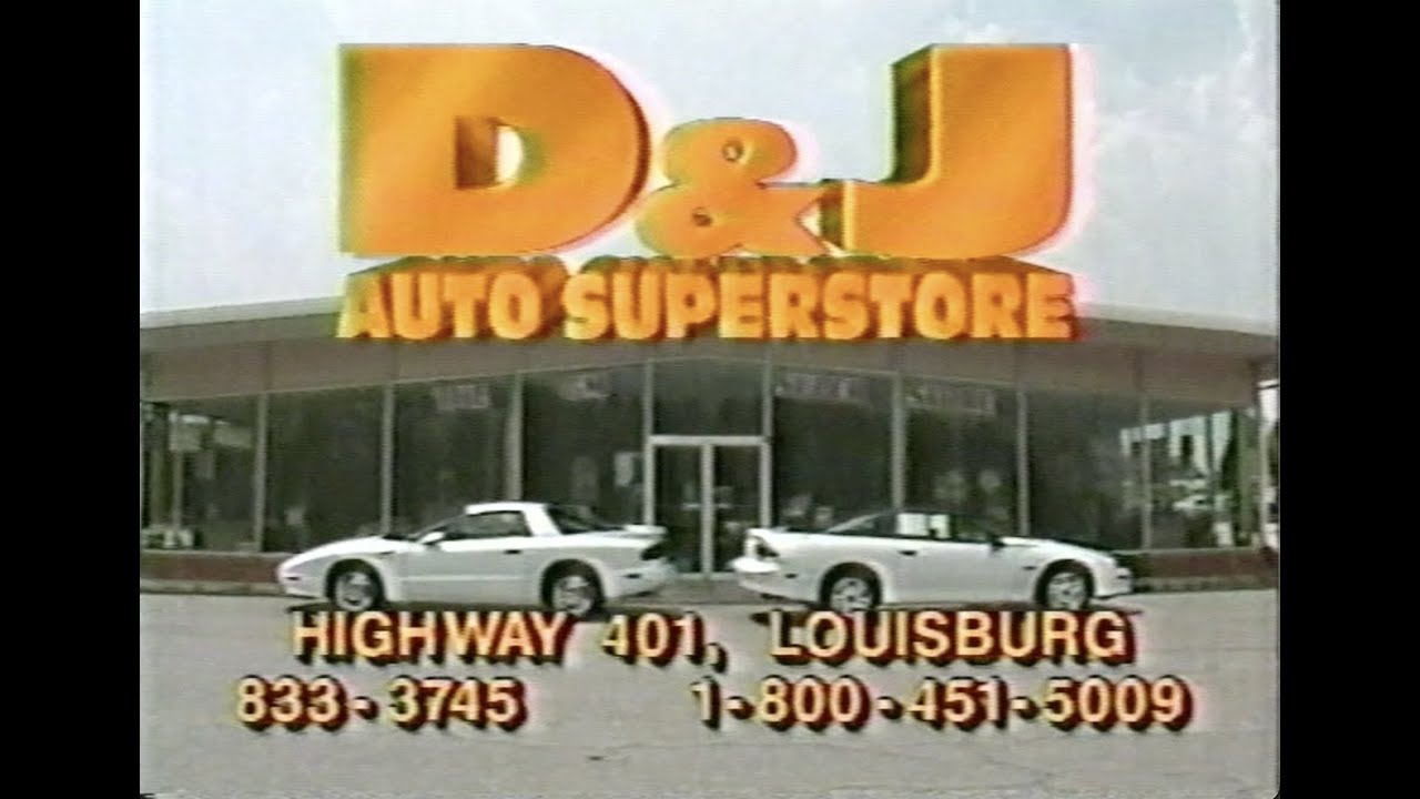 1995 local car dealer commercial - D&J Auto Superstore NC - YouTube