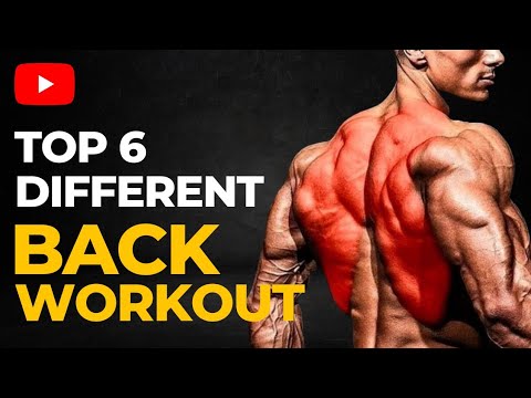 TOP 6 DIFFERENT BACK WORKOUTS CORRECT FORM - YouTube