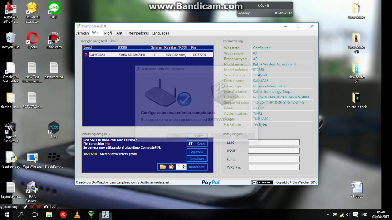 HOW TO HACK WIFI PASSWORD WITH DUMMPER AND JUMPSTART PC - YouTube