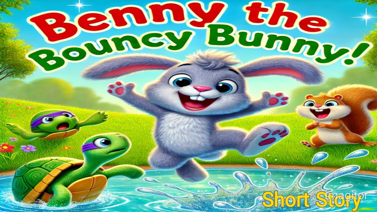"Benny the Bouncy Bunny 🐰 | Fun Short Story for Kids | Story for ...