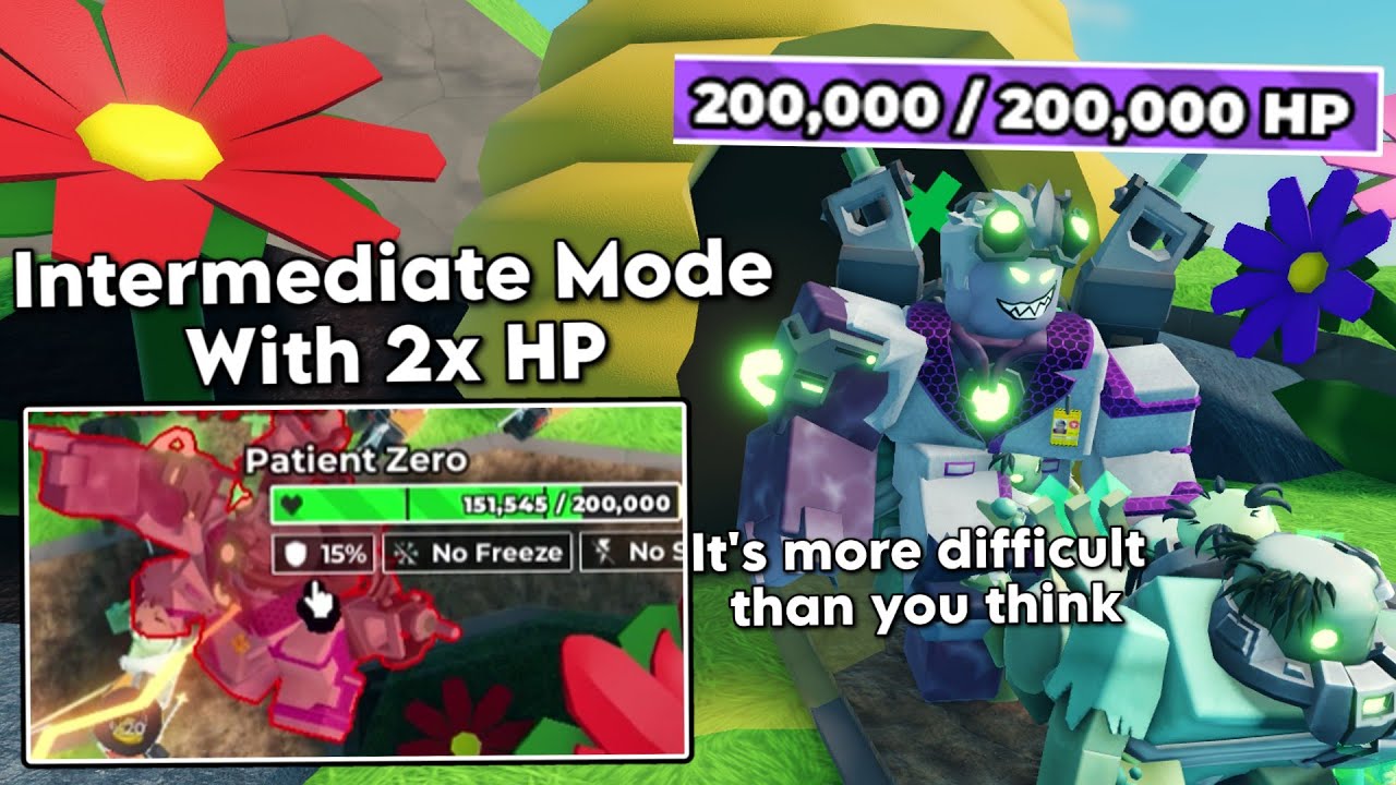 Solo Intermediate Mode, but the enemies have double HP | Tower Defense ...