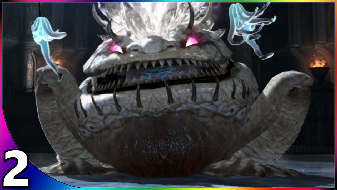 DEVIL MAY CRY 4 Let's Play #2 | Giant Frog Boss Fight & Nero Demonic Form Cutscene - YouTube