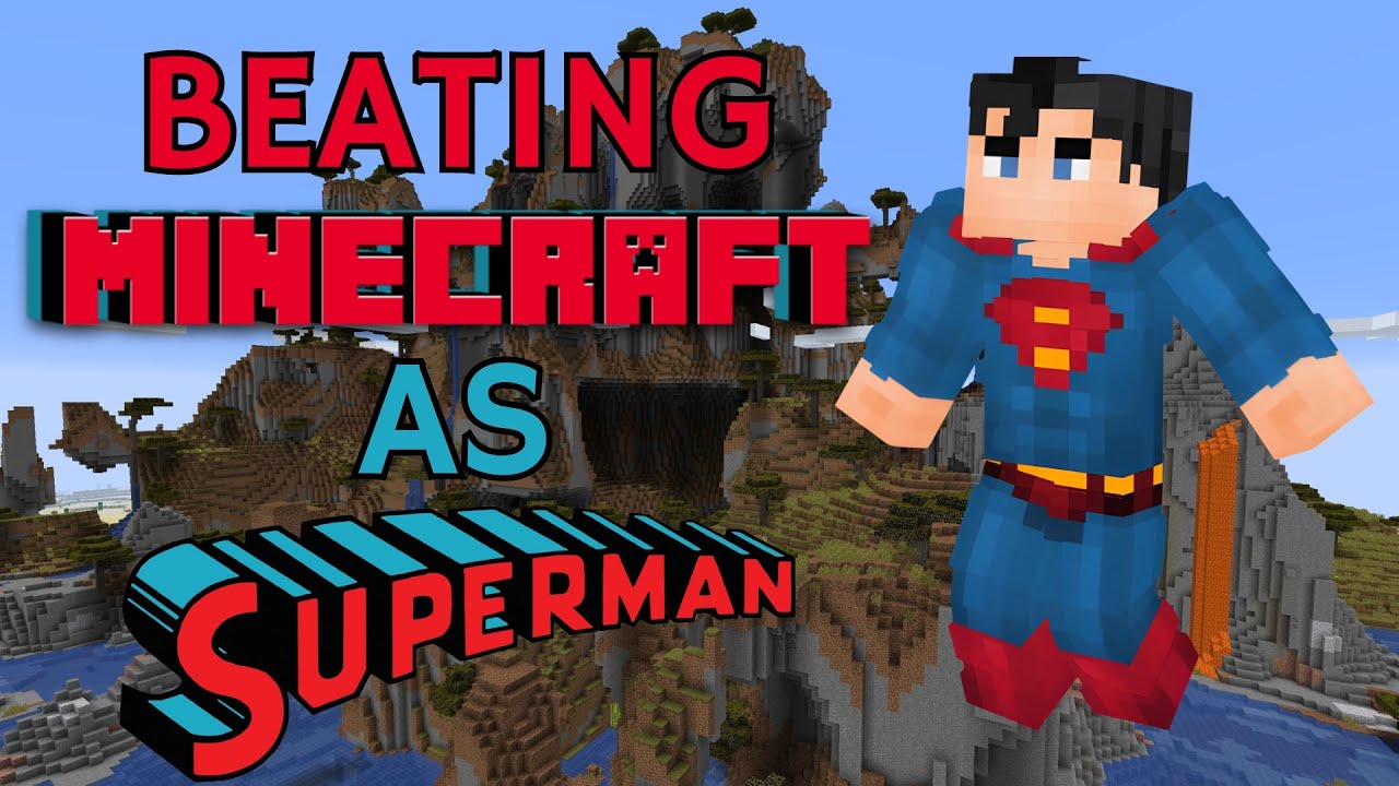 Beating Minecraft As Superman (Mod) - YouTube