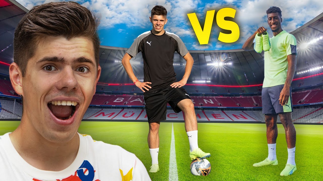 WYGRAM jak pokonam PIŁKARZA BAYERNU 😱 Qesek vs Coman - YouTube
