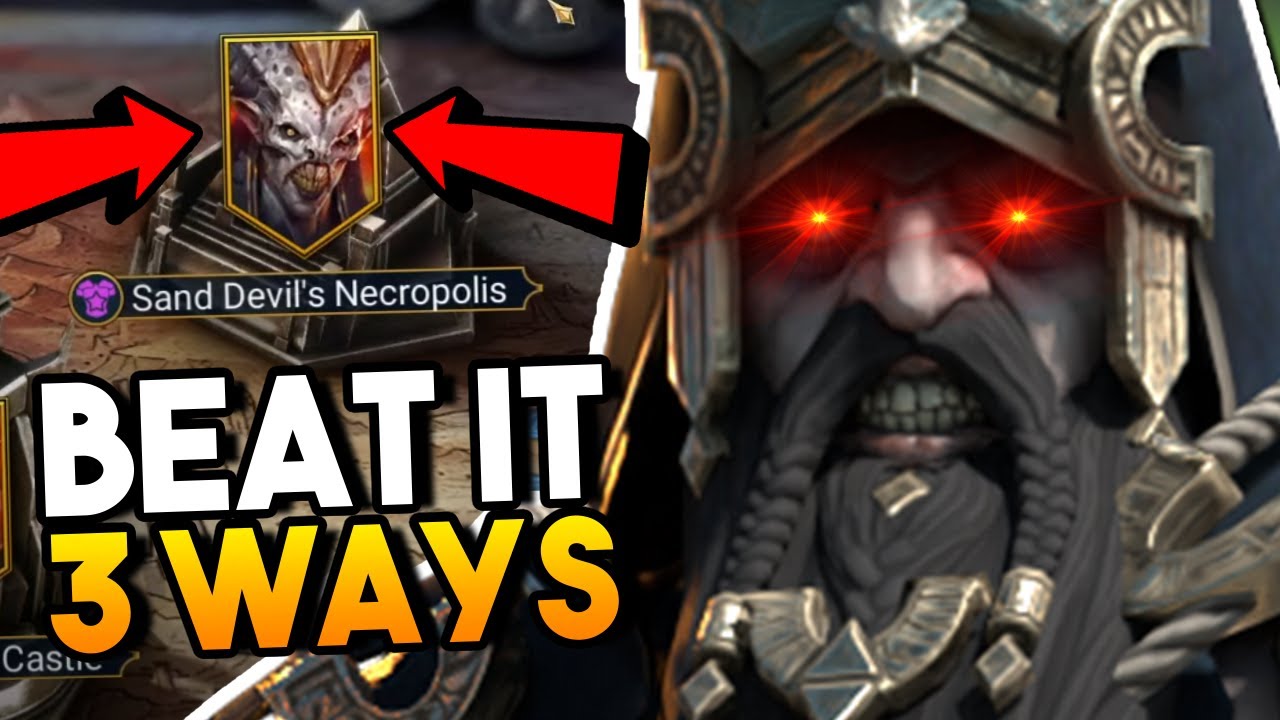 BEAT THE SAND DEVIL - 3 Ways!!! | Raid: Shadow Legends - YouTube