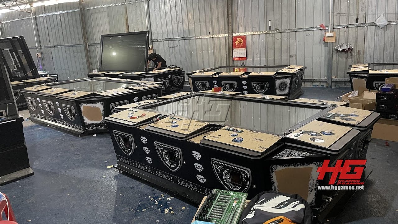 10 Players 86 Inch Fish Table Machines,10 Seats Fish Tables Cabinets ...