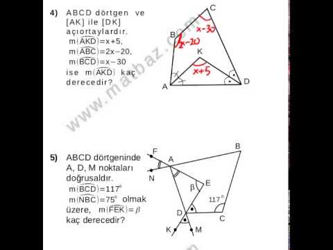 11.sınıf geometri dörtgenler konu anlatımı ve soru çözümü 3/4