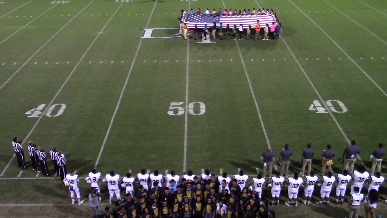 2018 Delano HS Homecoming - National Anthem - YouTube