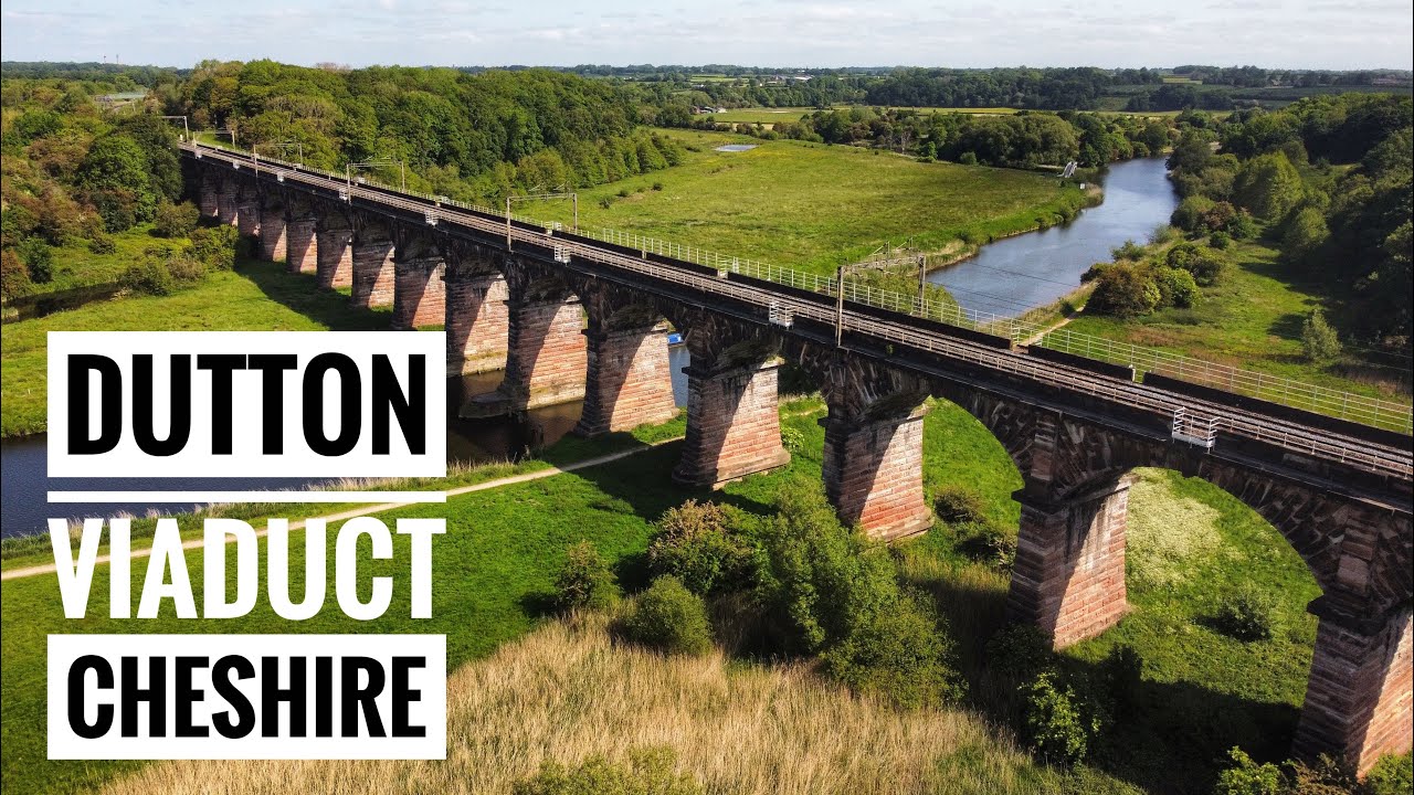 Dutton Viaduct, Cheshire - Trains seen by a drone - YouTube