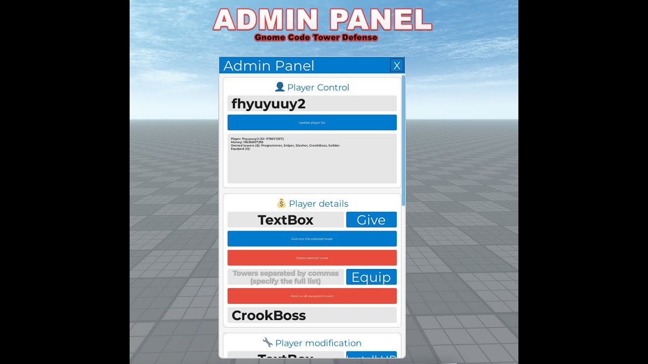 GCTD | ADMIN PANEL - YouTube