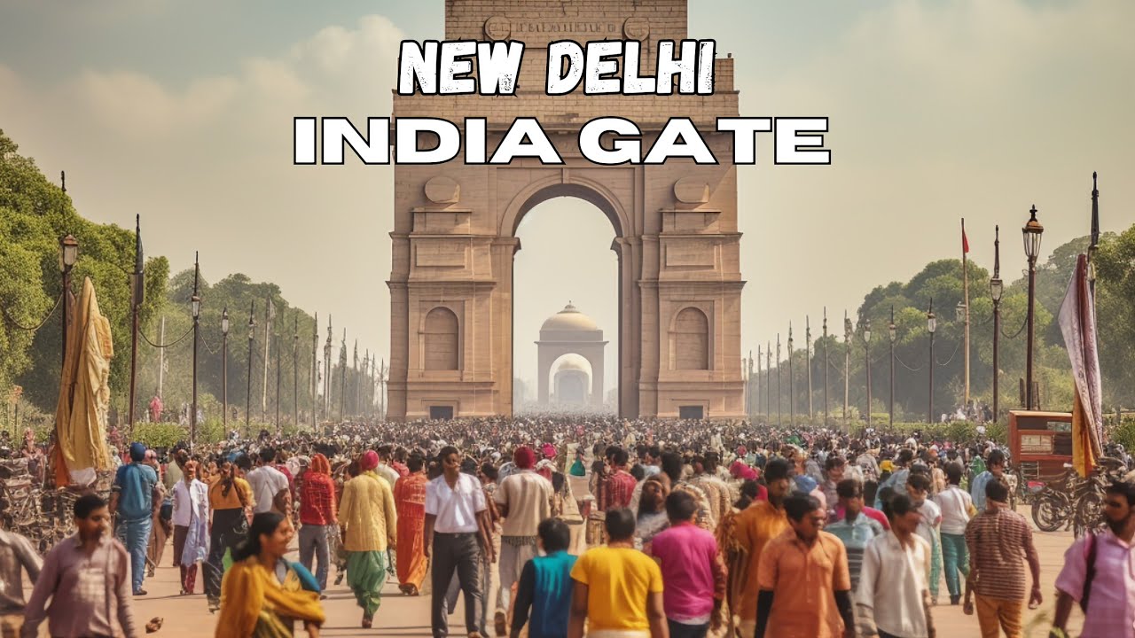 New Delhi India Gate - 4k HDR Walking Tour - YouTube