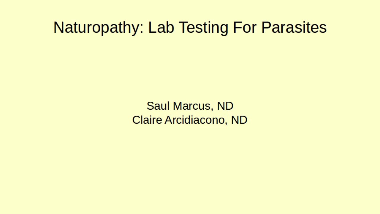 Lab Tests For Parasites - YouTube