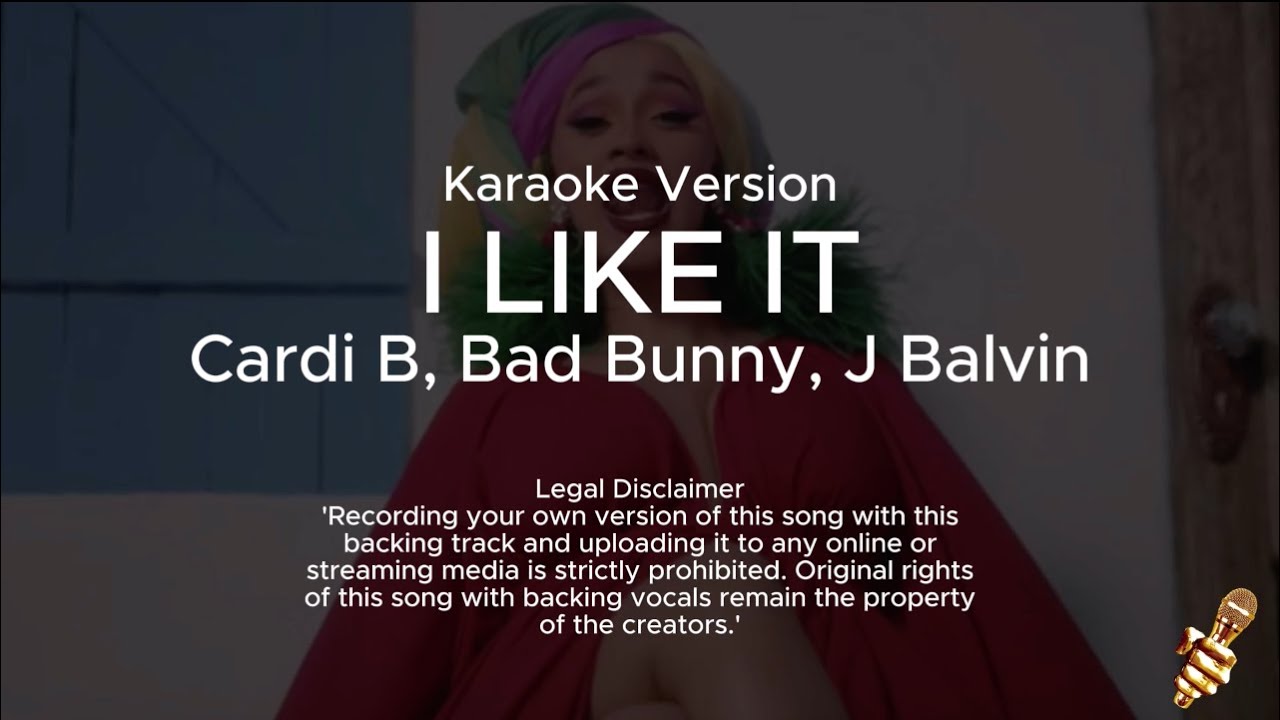 Cardi B, Bad Bunny & J Balvin - I Like It (Karaoke Version) - YouTube