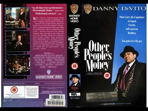 Original VHS Opening & Closing: Other People's Money (1992 UK Rental ...