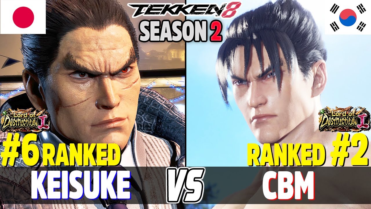 Tekken 8 KEISUKE (#6 Ranked Kazuya) Vs CBM (#2 Ranked Jin Kazama) High Level Gameplay! - YouTube