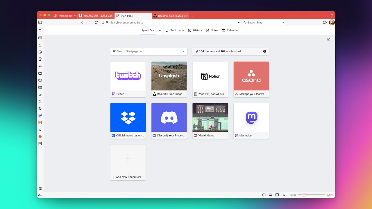 Workspaces and Tab Stacks | Vivaldi Browser - YouTube