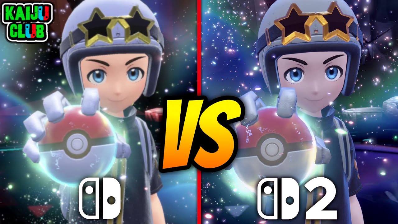 Pokémon Scarlet & Violet Switch 1 VS Switch 2 Gameplay Comparison - YouTube