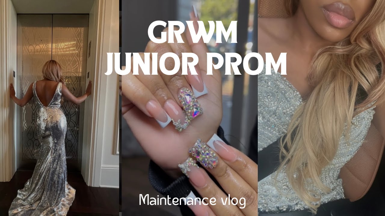 PROM 2024 GRWM/VLOG (hair,nails,makeup, and more) - YouTube