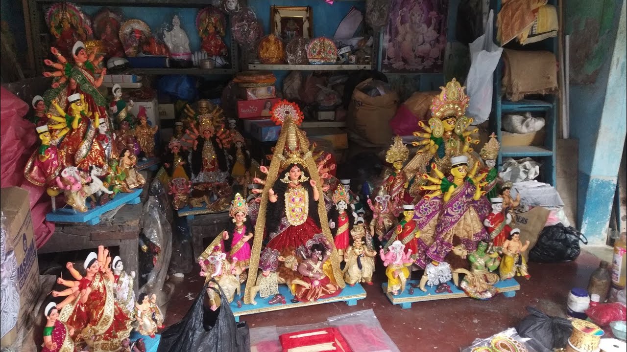 kolkata kumartuli durga | small durga murti | kumartuli durga puja ...