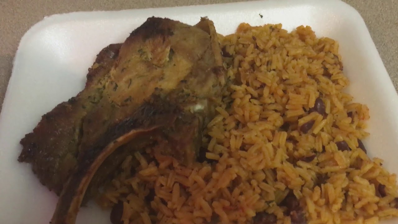 Rice and beans with baked pork chops - YouTube