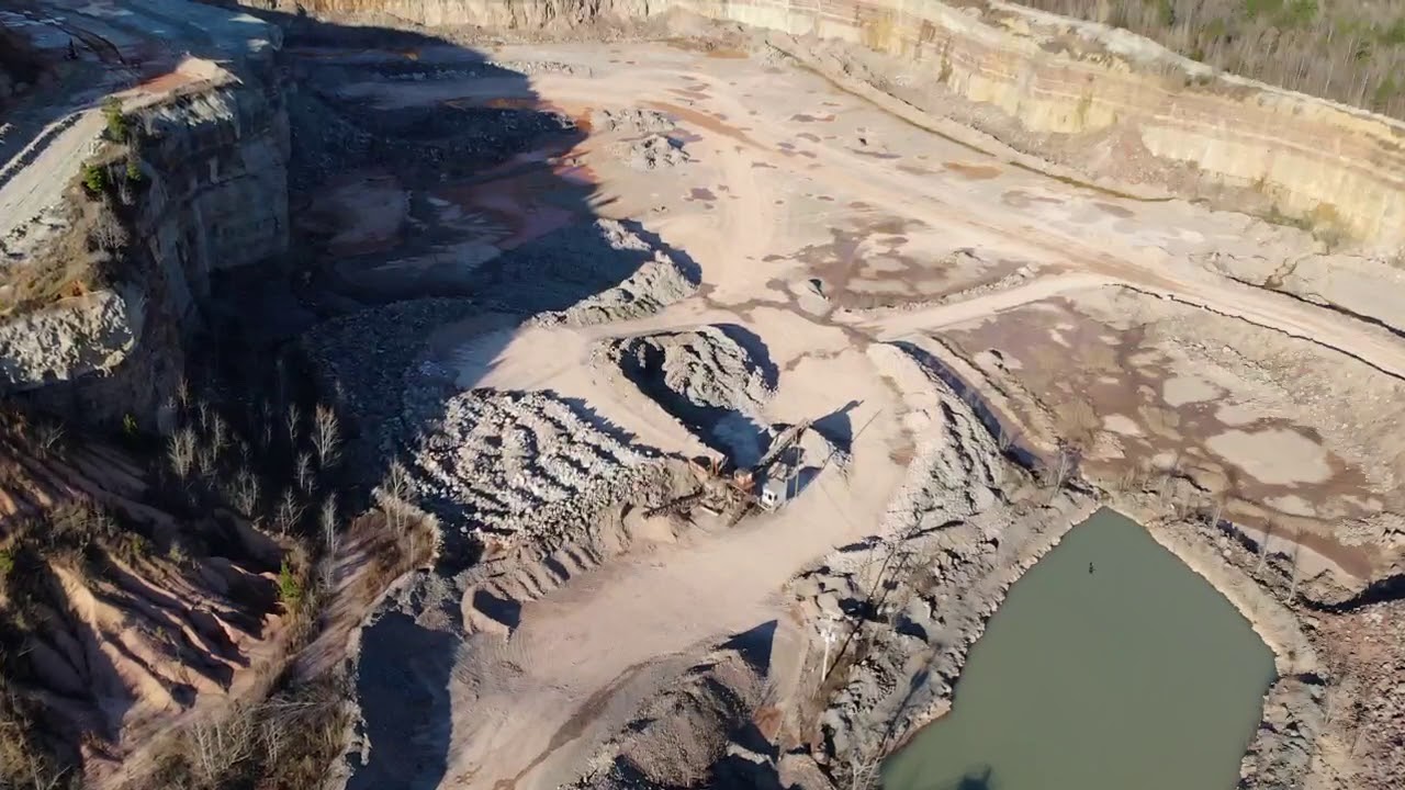 Rock Quarry in Southern TN Drone Flyover - YouTube