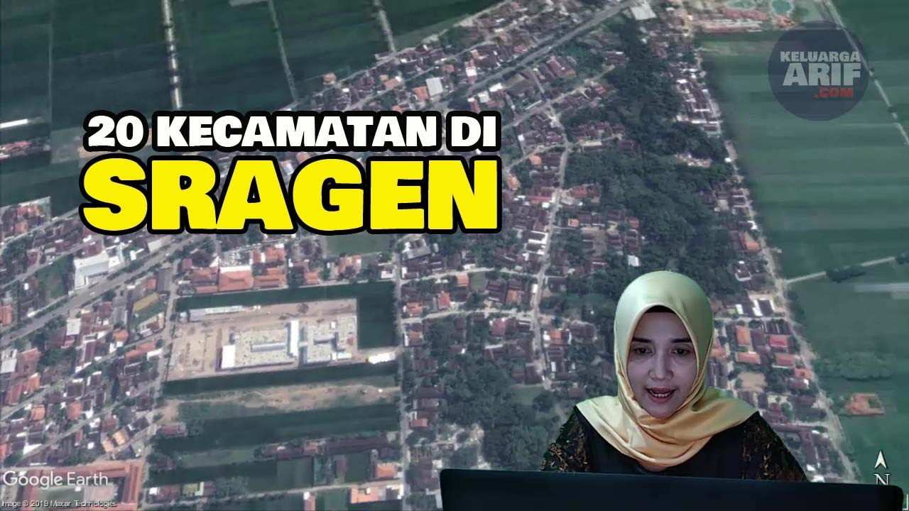 20 Kecamatan di Sragen Jawa Tengah (Google Earth) - YouTube