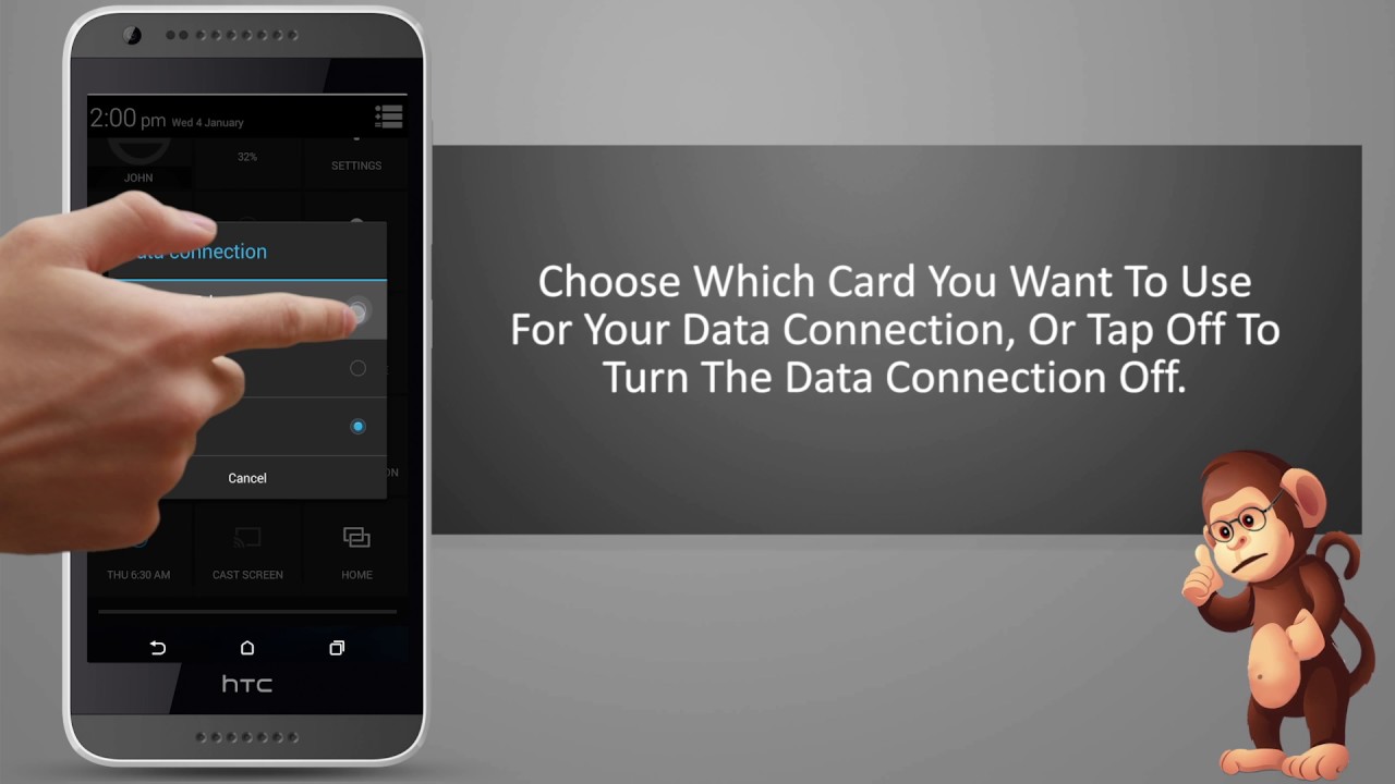 HTC How to Turn the data connection on or off on smart phones user ...