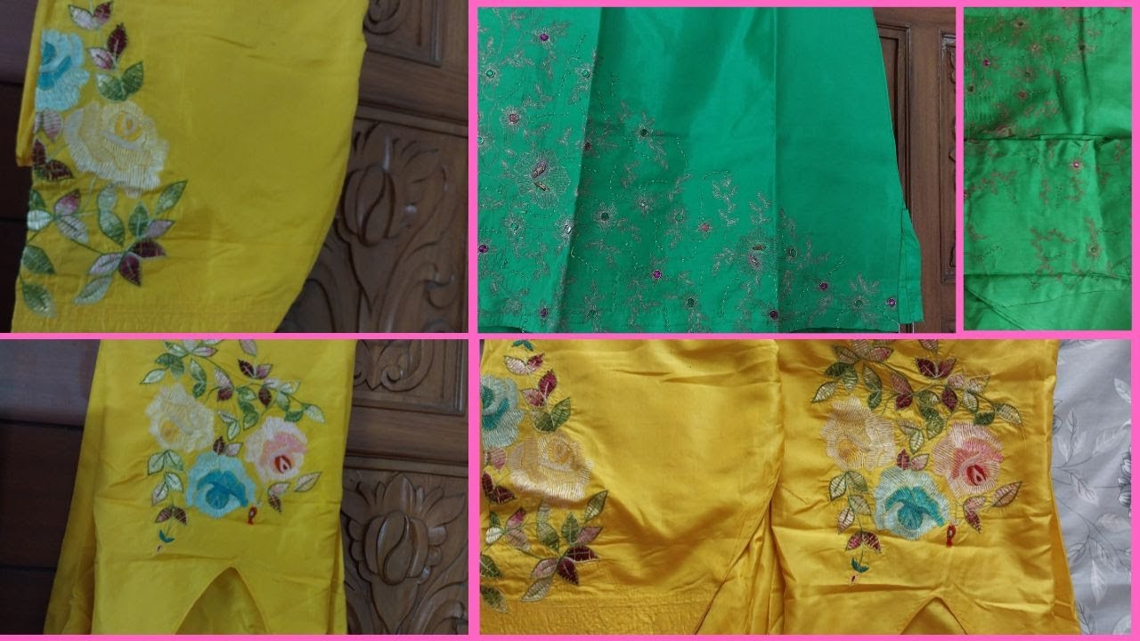 Beautiful Unique Hand Work Punjabi Silk Suits - YouTube