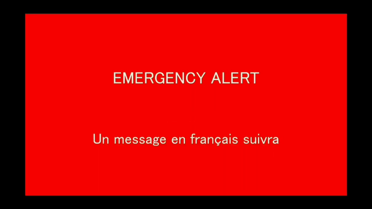 Canada EAS scenario #4 alert ready - YouTube