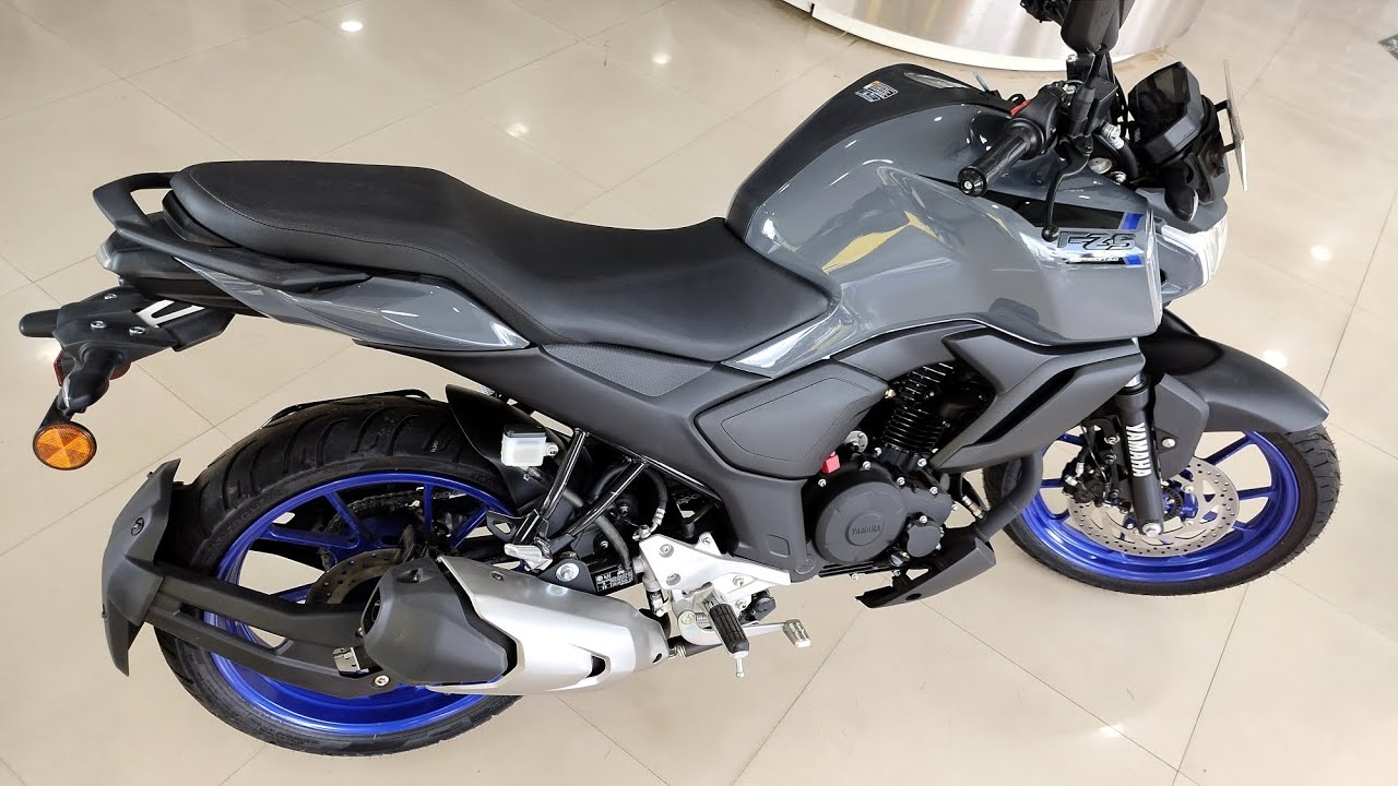 Best Looking 🔥 Grey Colour Yamaha New FZS V4 Deluxe Edition 2023 New ...