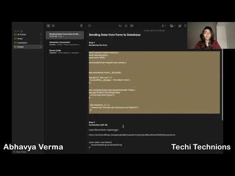 Nodejs tutorial: Insert form data into database in nodejs using expressjs - YouTube