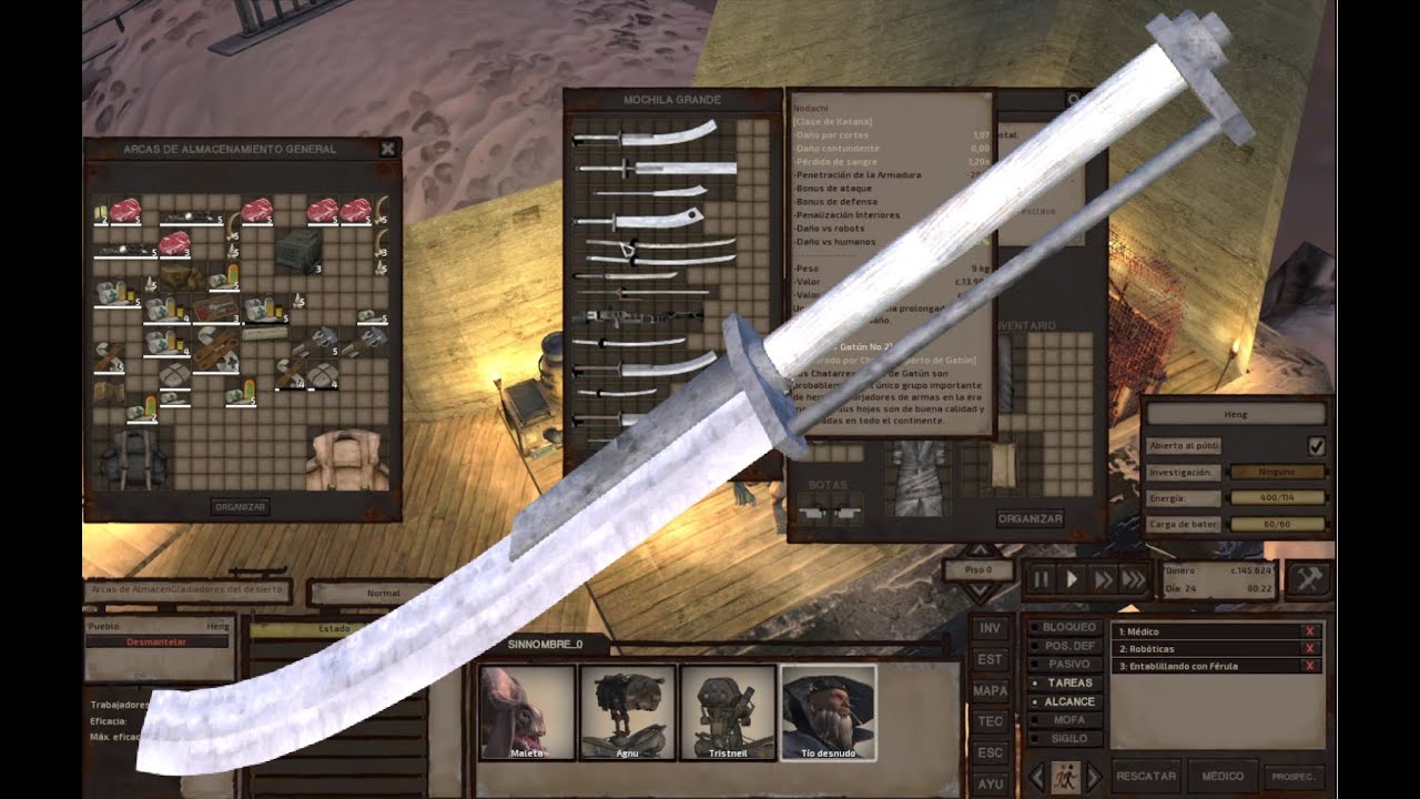 Kenshi capitulo 6 - la Nodachi de Savant y la Sol Poniente de Cat Lon - YouTube