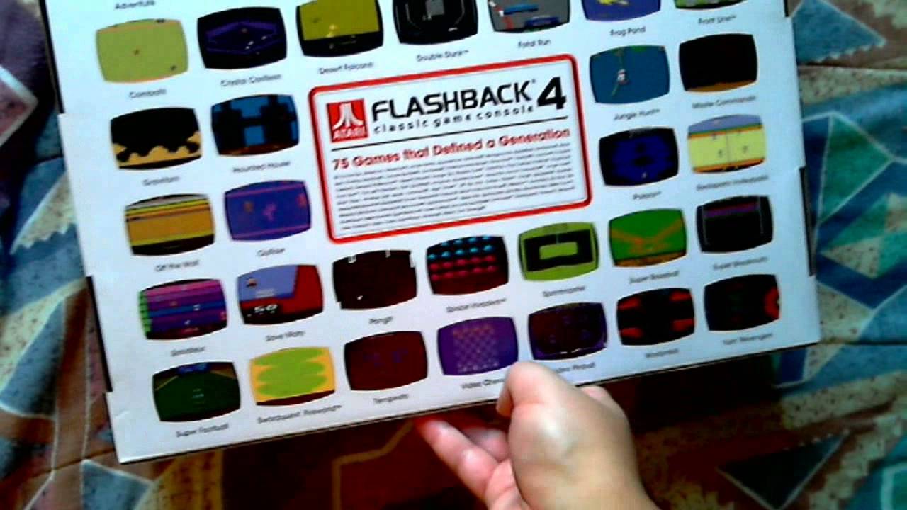 Atari Flashback 4 Classic Game Console Box Opening - YouTube
