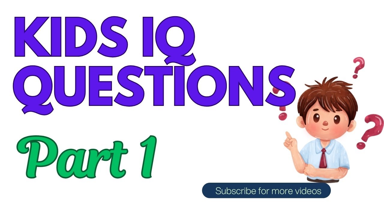 Kids IQ questions | questions for kids - YouTube