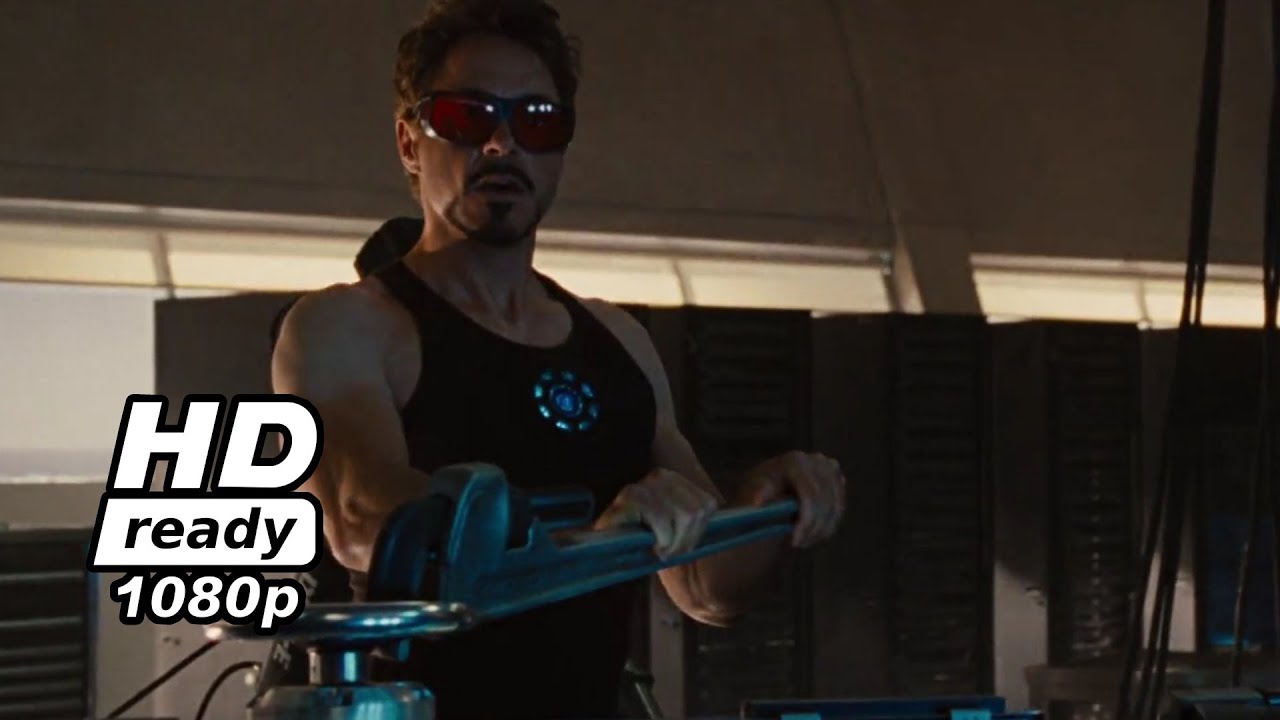 Tony Stark Creating New Element Scene - Iron-Man 2 (2010) Movie CLIP HD ...