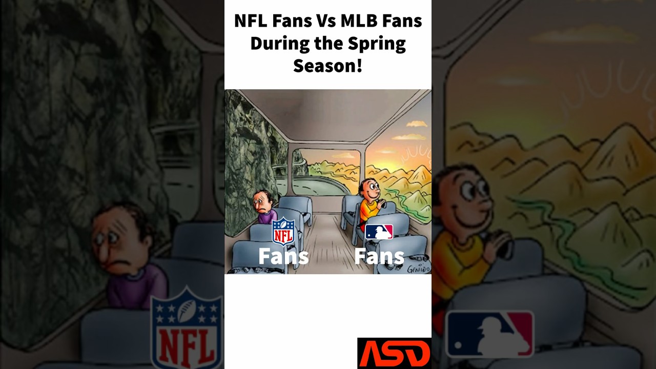 DaveBits: NFL fans Vs MLB fans During Spring! #nfl #mlb #comedy #shorts ...
