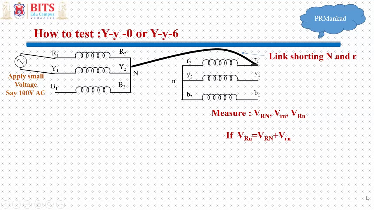 test transformer vector group using multimeter - YouTube